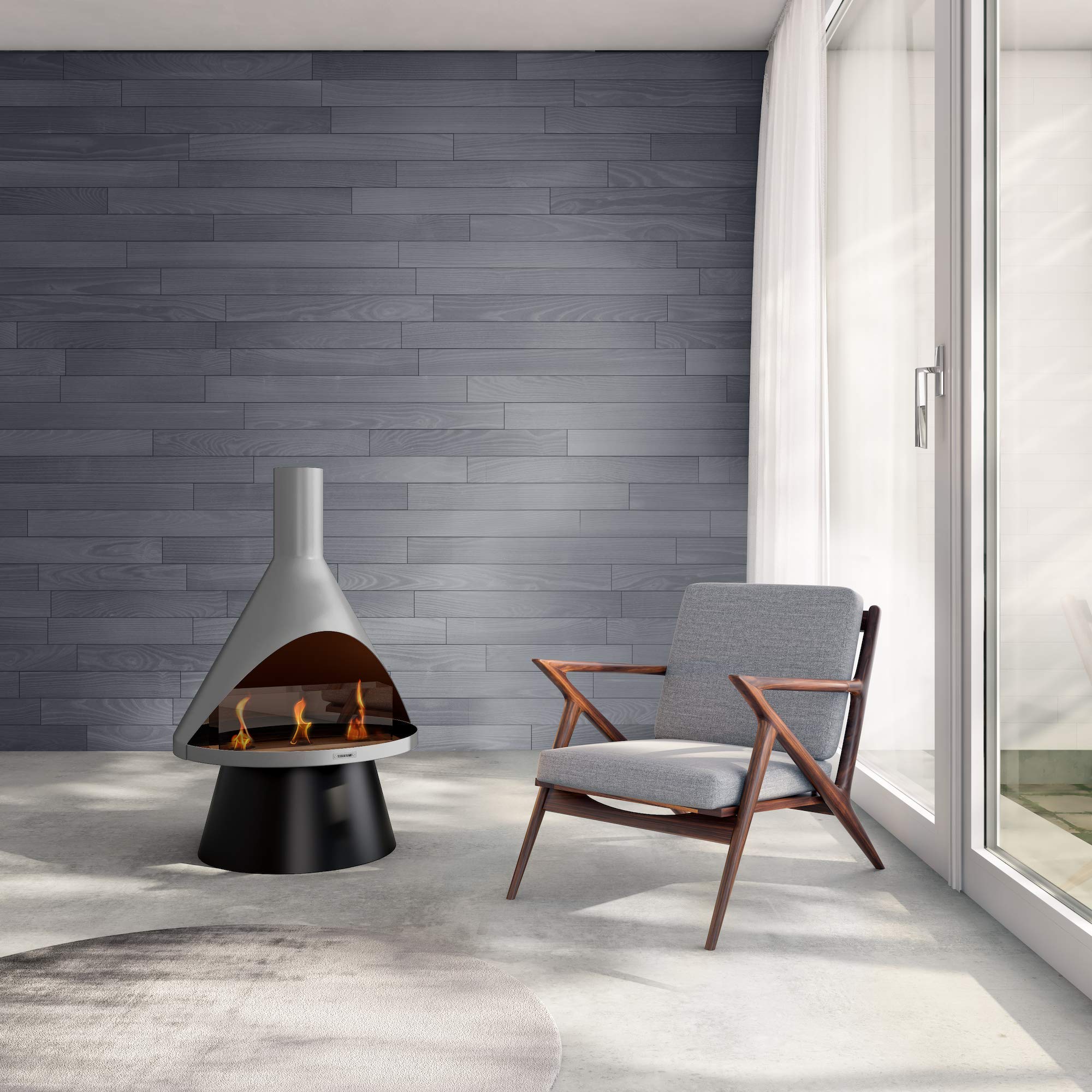 Mid Century Modern Gas Fireplace Valor H6 Series Gas Fireplace