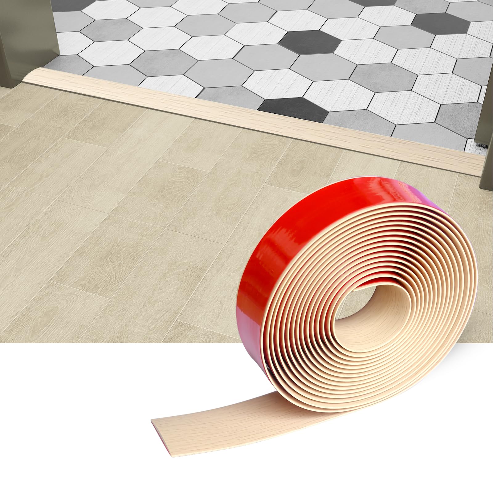 Snapklik.com : Floor/Door Flat Transition Strip & Self Adhesive Floor ...