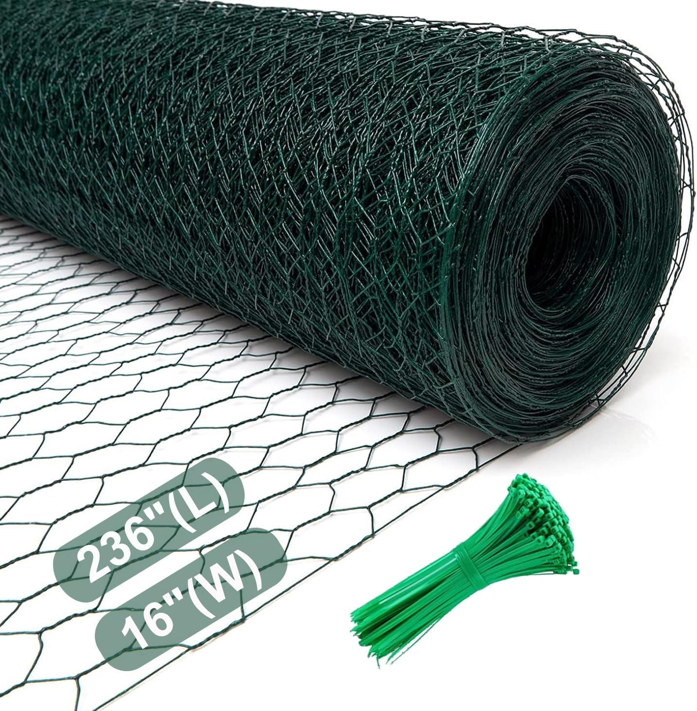 Chicken Wire for Floral Arrangements, 16 x 236 Inches Green Floral ...