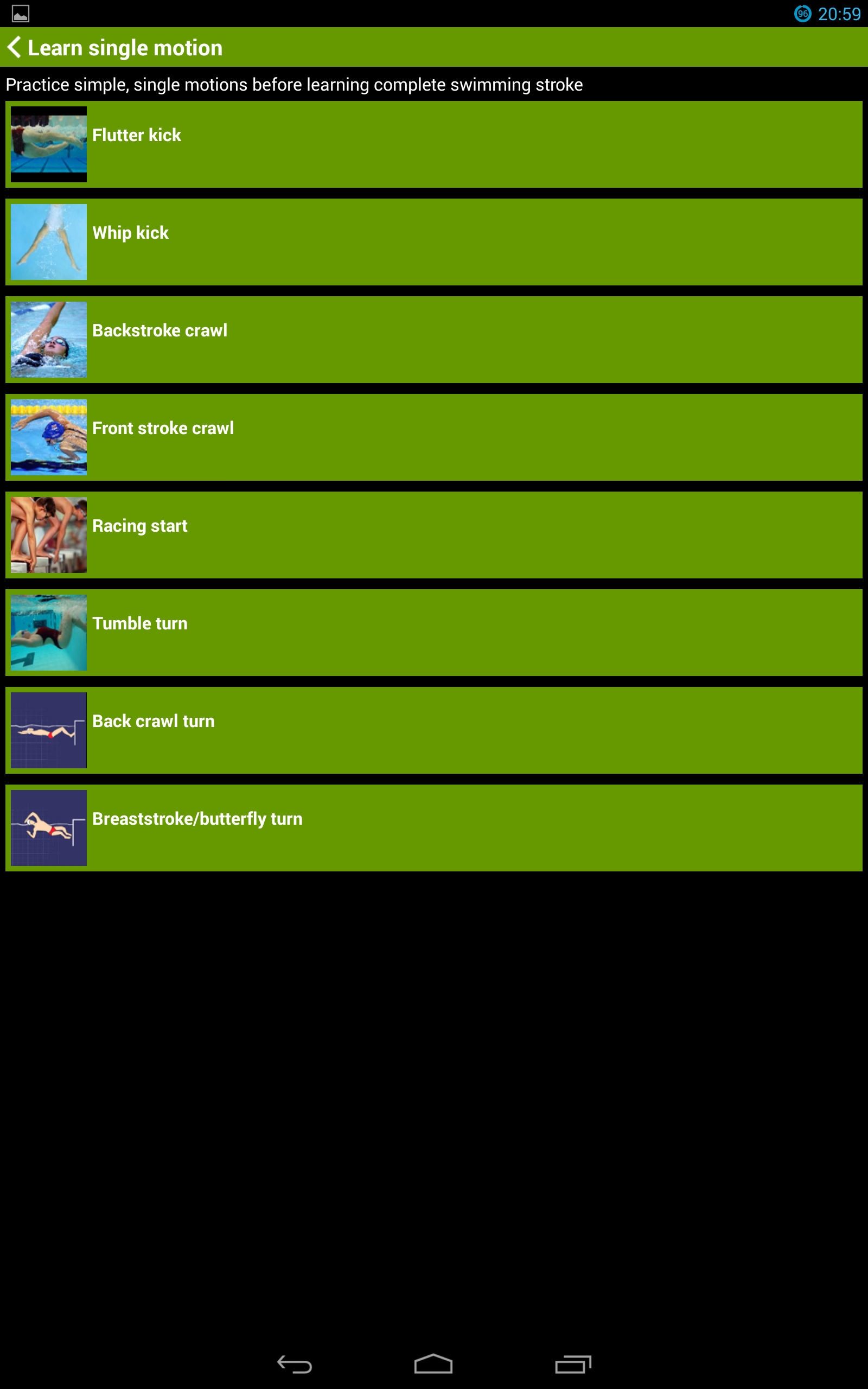 Swimming Lesson - Swimming Technique - How to Swim - App on Amazon Appstore