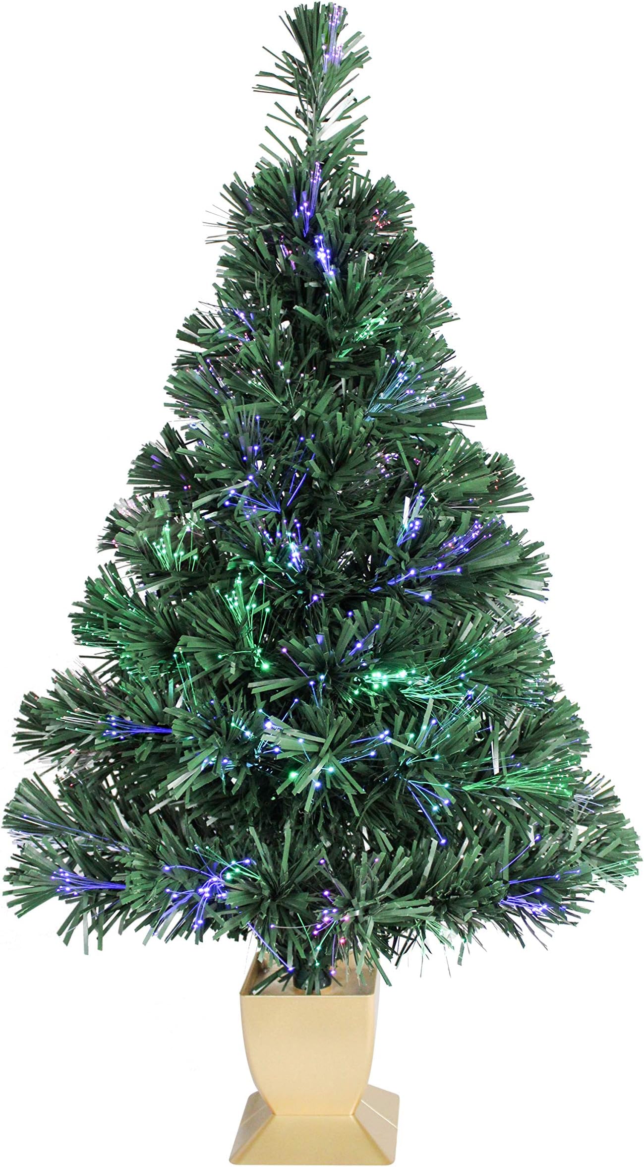Amazon.com: alfyng LED Fiber Optic Christmas Tree, Color Changing ...