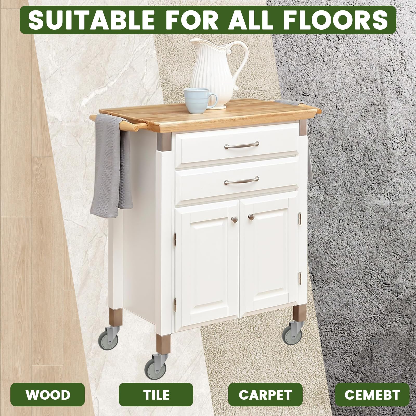 Snapklik.com : MySit 3 Inch Swivel Stem Caster 7/16" X 1-3/8" Stem TPR ...