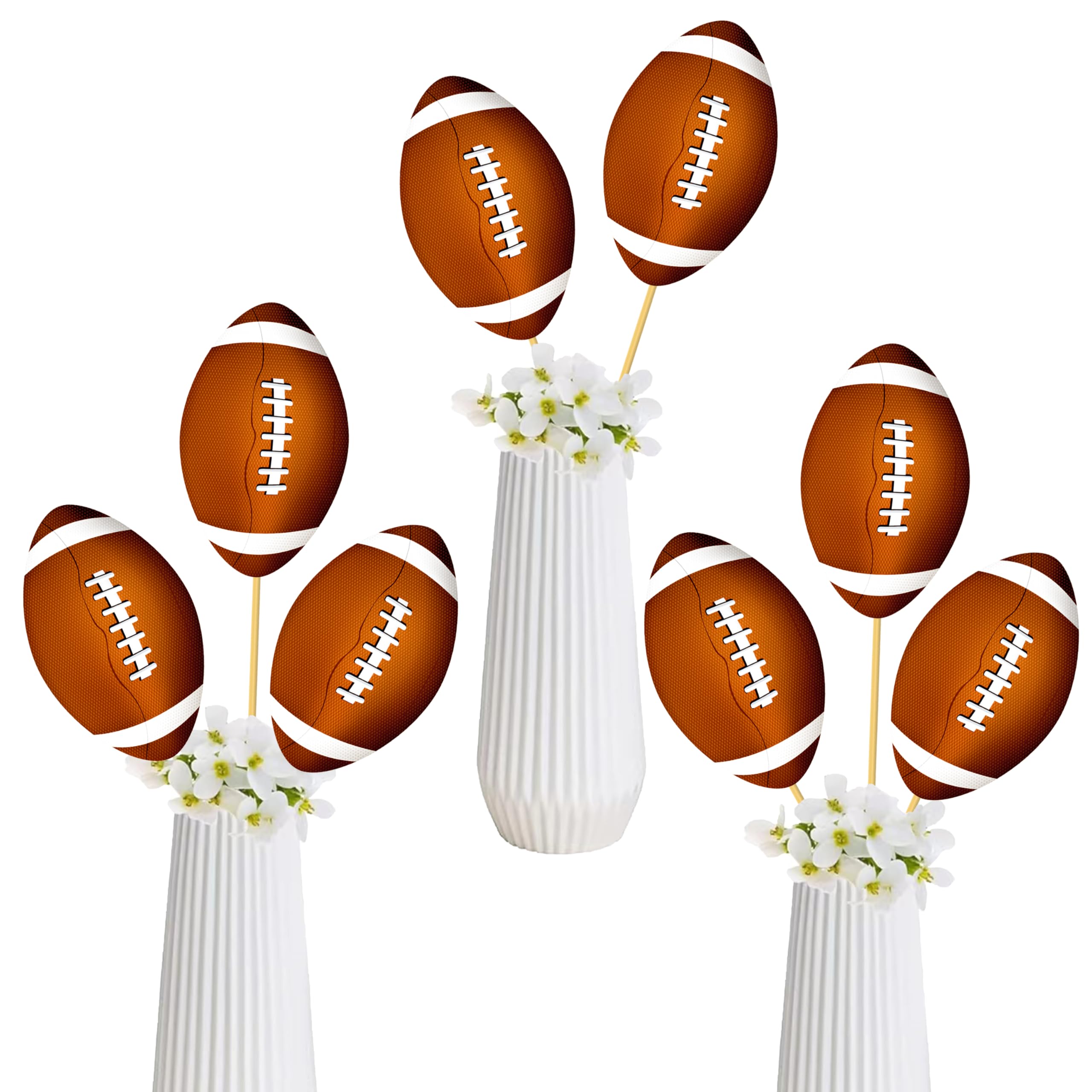 Amazon.com: Football Centerpiece Sticks Football Party Table Toppers ...