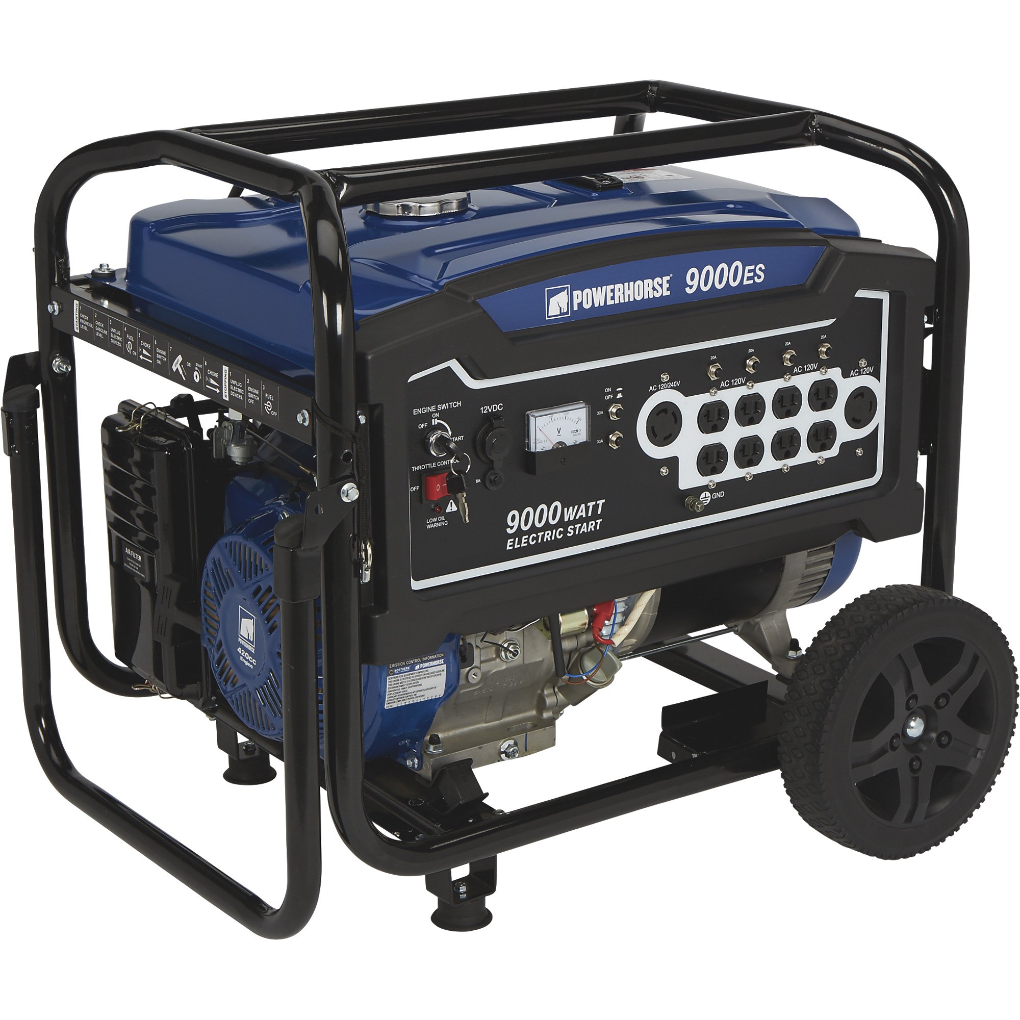 Watch Powerhorse Portable Generator - 9000 Surge Watts, 7250 Rated ...