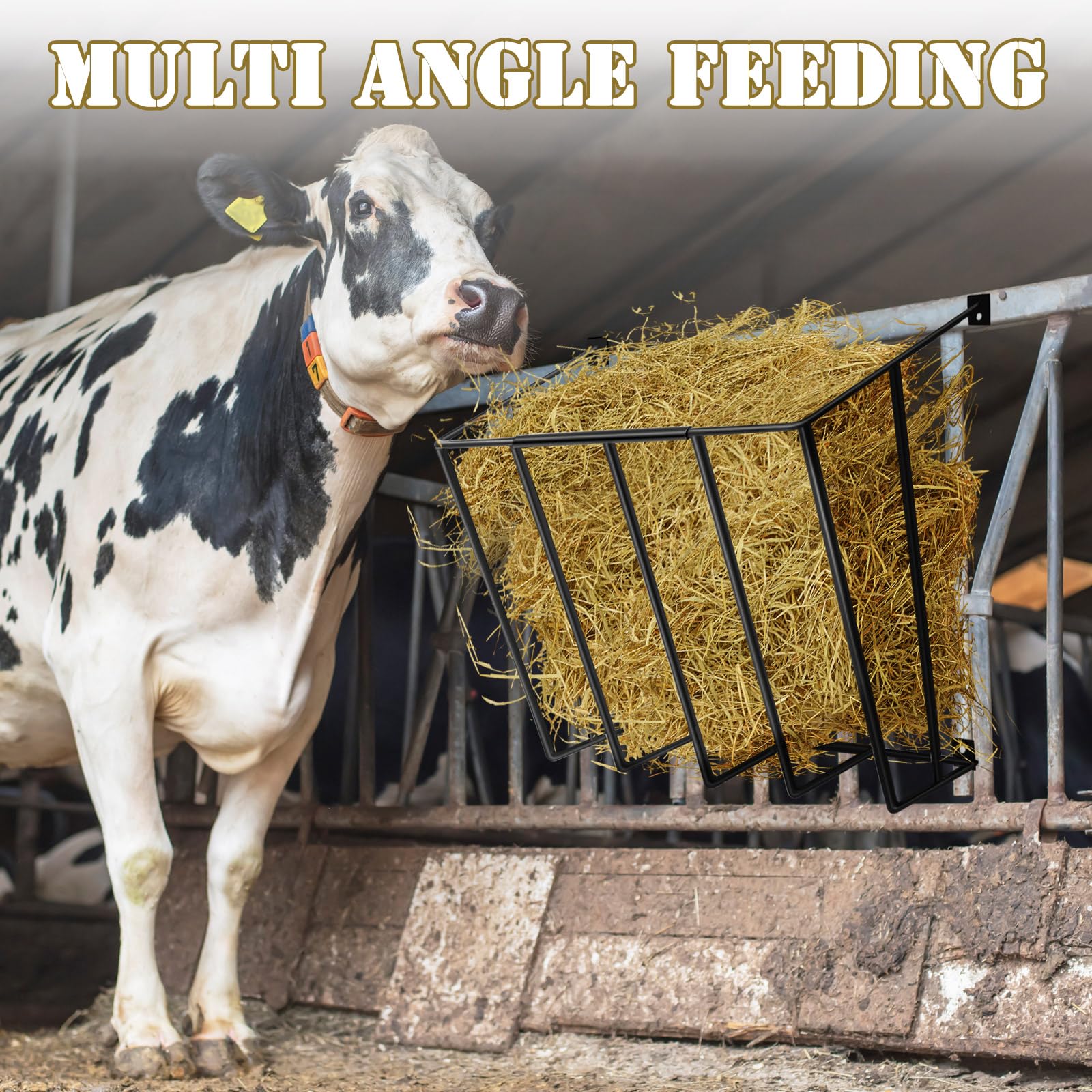 3 Pcs Wall Hay Feeder Mount Detachable Goat Hay Rack 23.62x22.76x11.81 ...