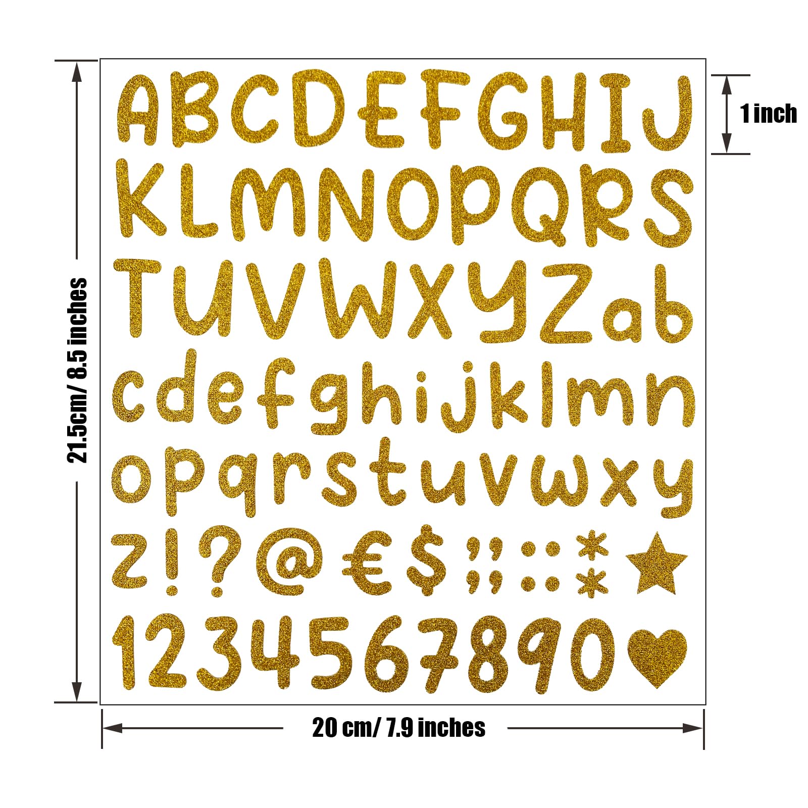 Snapklik.com : Waynoda 790 Pieces 10 Sheets Letters Stickers Self ...