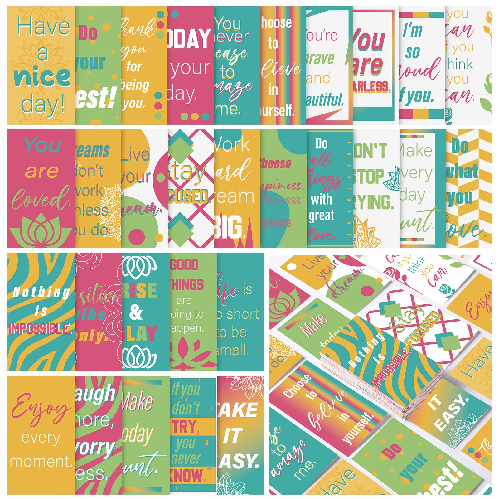 Snapklik.com : Jinei 300 Inspirational Affirmation Cards Positive ...