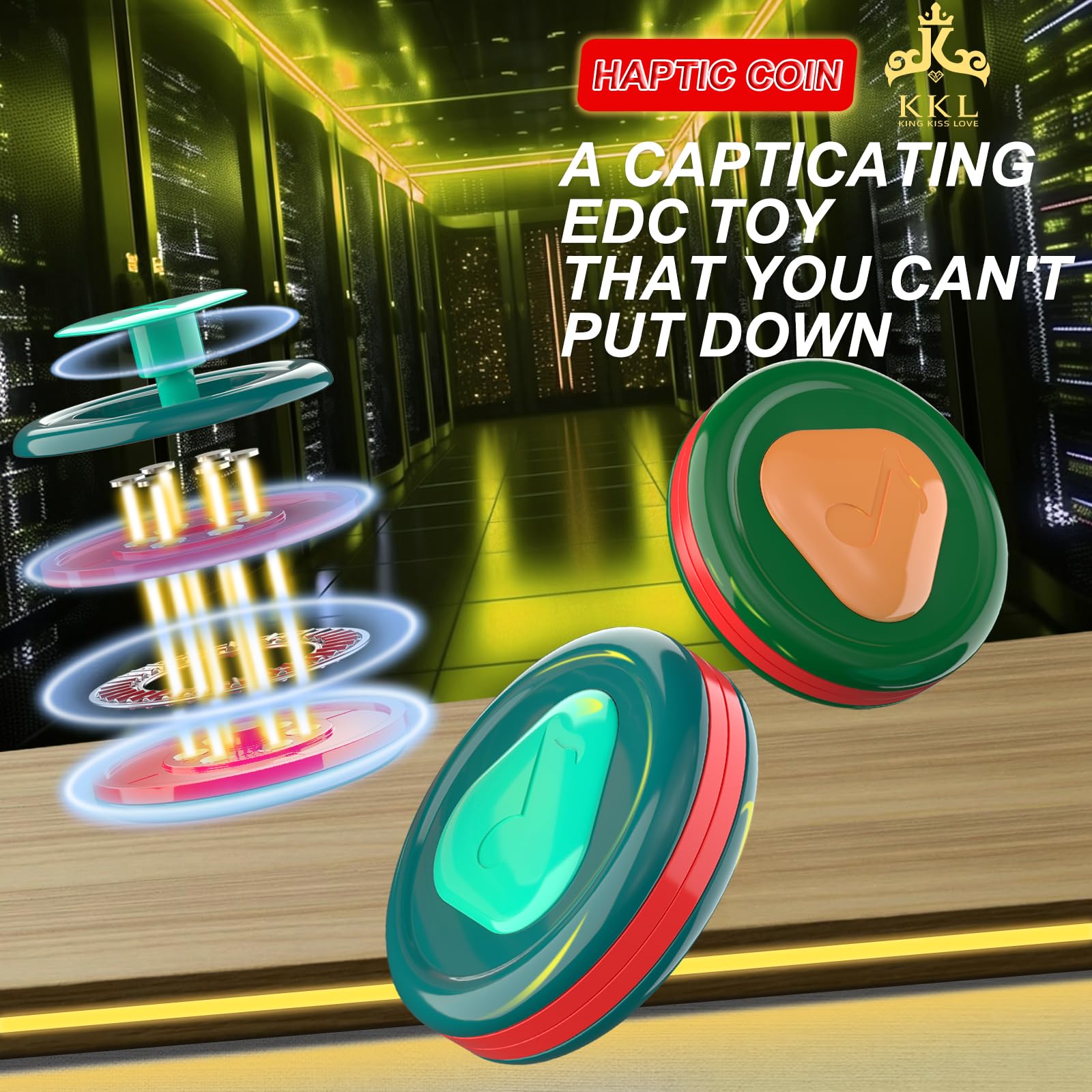 Snapklik.com : Fidget Haptic Coin Plastic Fidget Toy Fidget Slider Toys ...