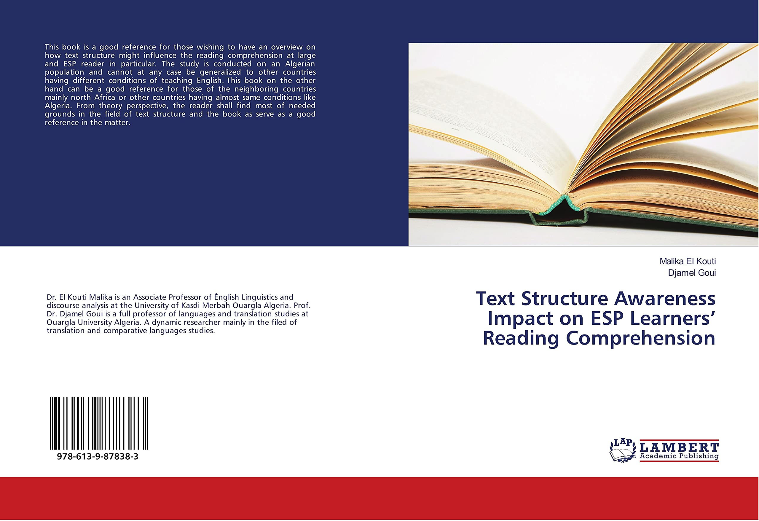 Buy Text Structure Awareness Impact on ESP Learners' Reading ...