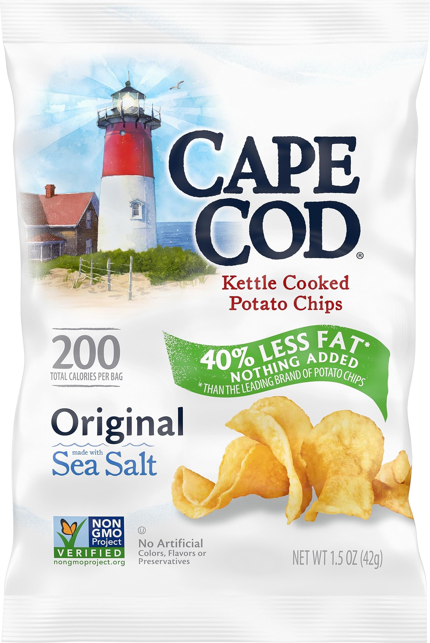Amazon.com: Cape Cod Potato Chips, Original Kettle Cooked Chips, Snack ...