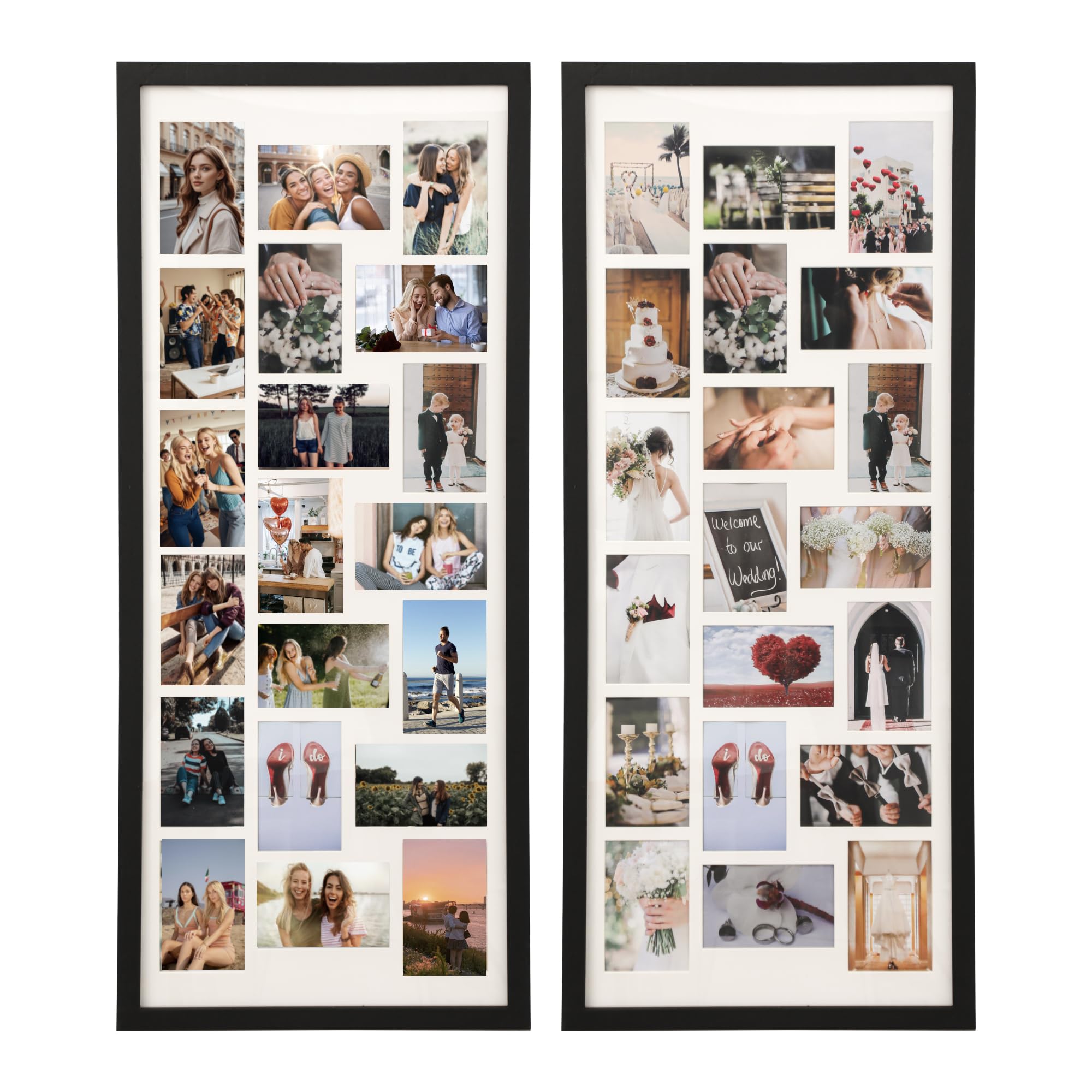 Amazon.com - Wodhels 40x17 Inch Large Collage Photo Frame Set of 2 ...