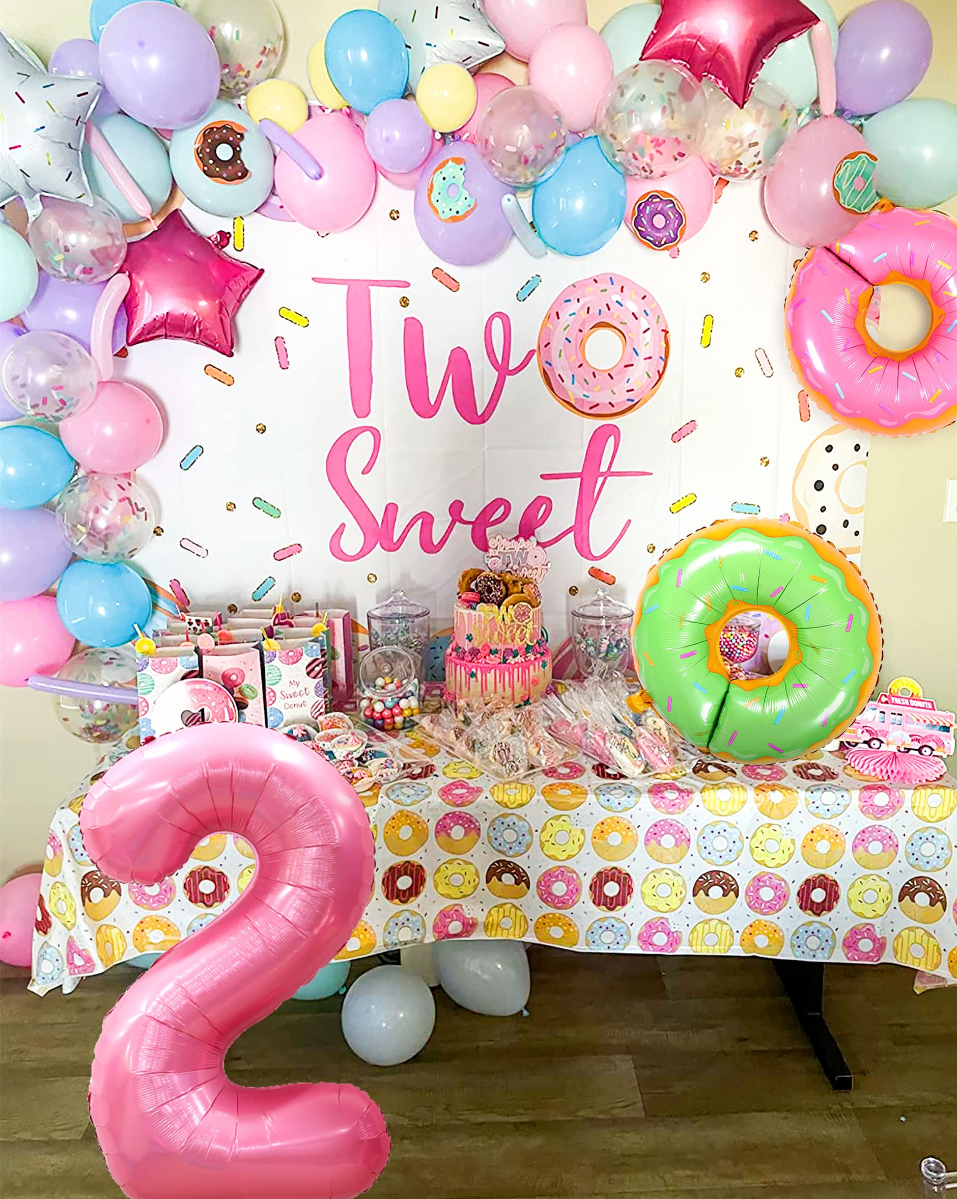 JeVenis 56pcs Two Sweet Birthday Party Decoration Girl Two Sweet ...