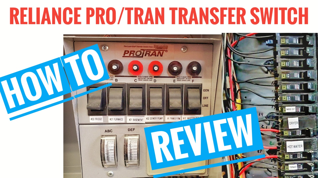 Watch Review & How To Install Reliance Generator Transfer Switch on ...