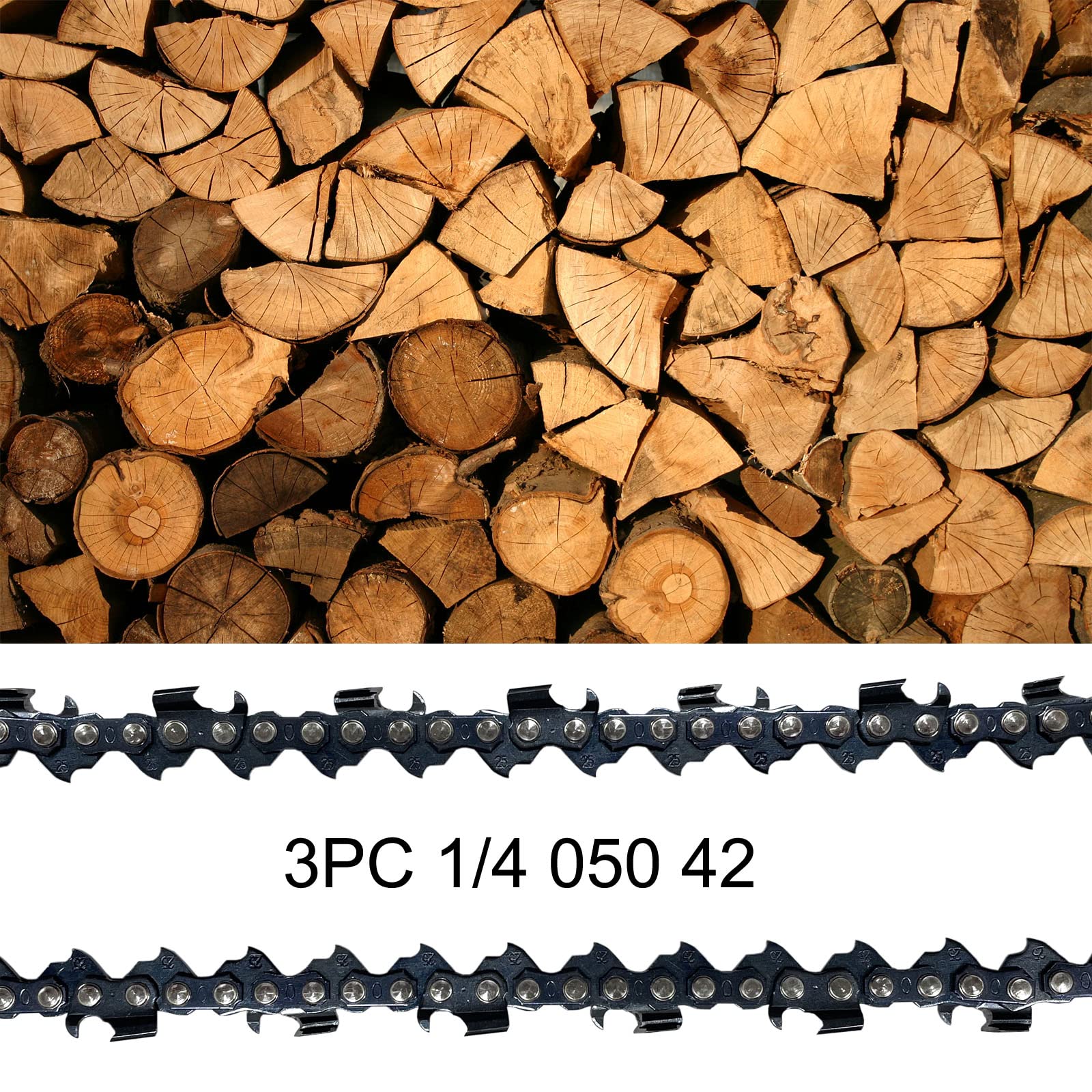 Opuladuo 3PC 6 Inch Chainsaw Chain, Replacement Chain for BLACK+DECKER ...