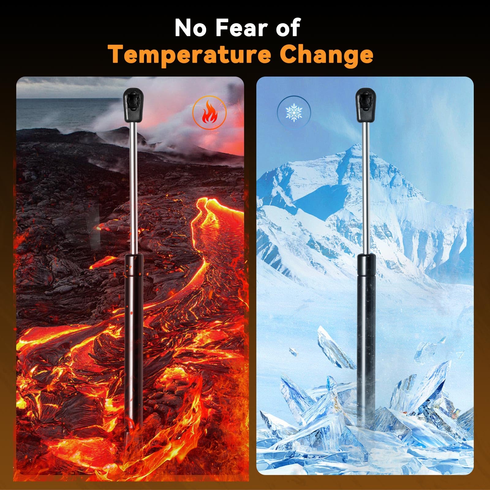 Snapklik.com : Gas Struts 12 Inch 35lb/156N Gas Spring Shocks, C1603795 ...