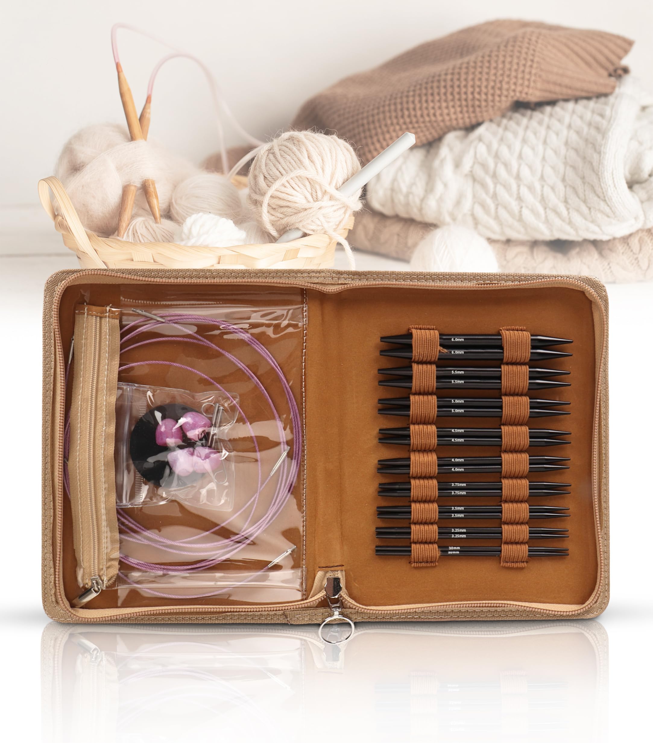 Bewinner Interchangeable Circular Knitting Needle Sets - 13 Sizes ...