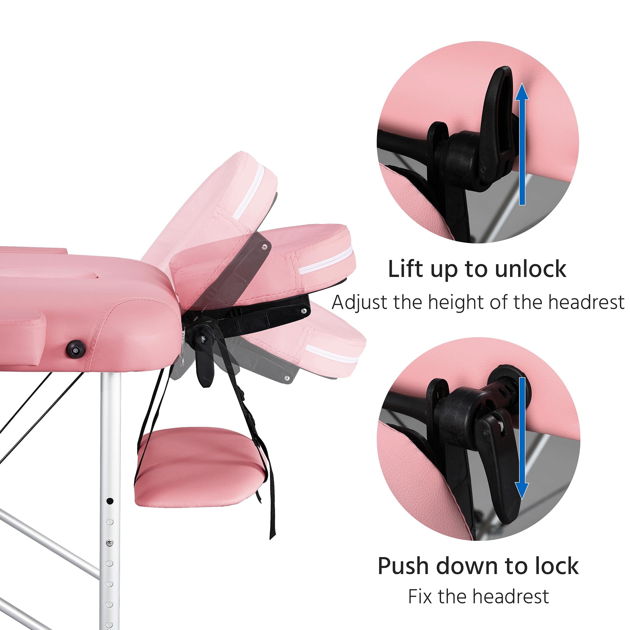 Snapklik.com : Yaheetech Massage Tables Portable Tattoo Table ...