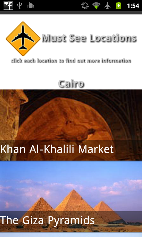 Aplicación Egypt Travel Guide en Amazon Appstore