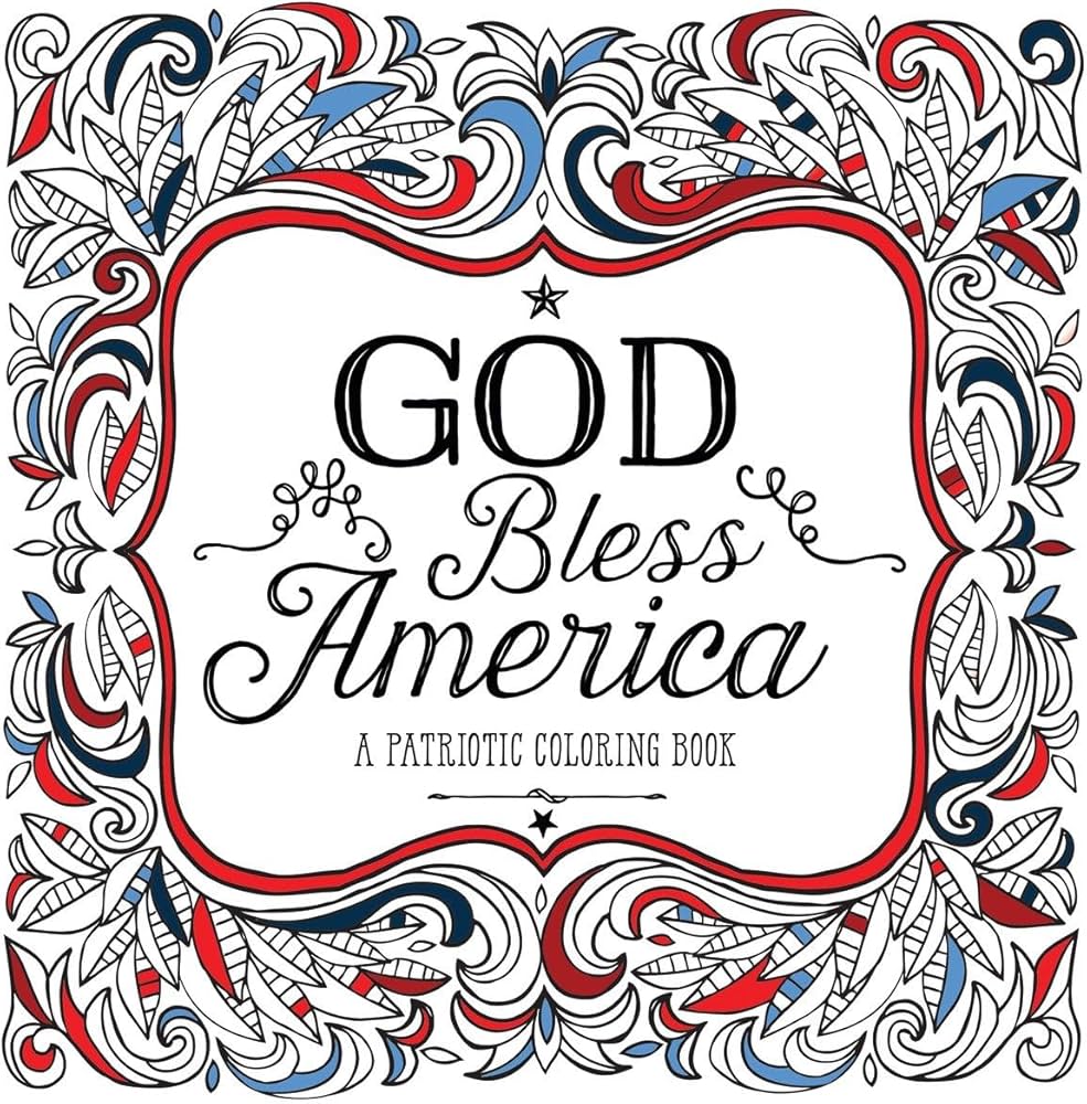 free god bless america coloring pages
