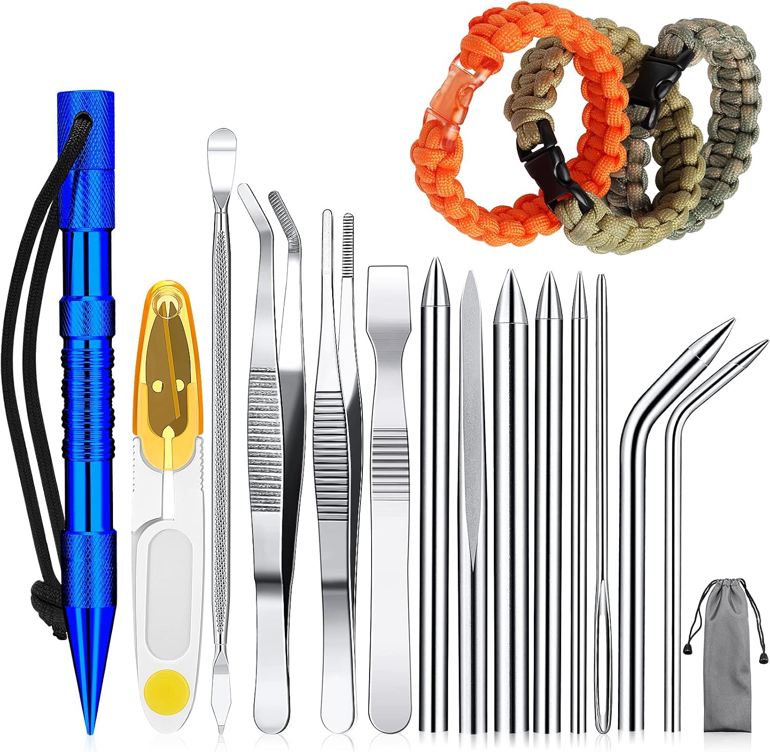 Amazon.com: 14 Pieces Paracord Tools Needles Paracord FID Set Stitching ...