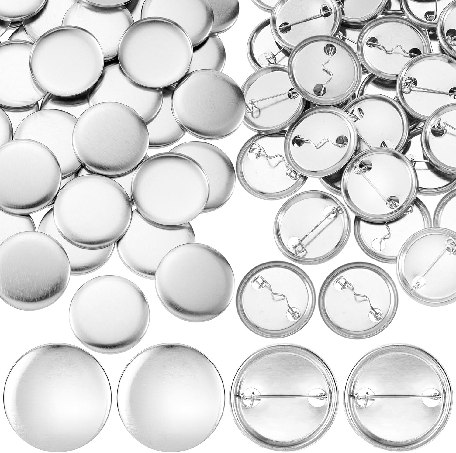 Amazon.com: Alpinleux 50 Sets Button Maker Supplies, Metal Button Badge ...