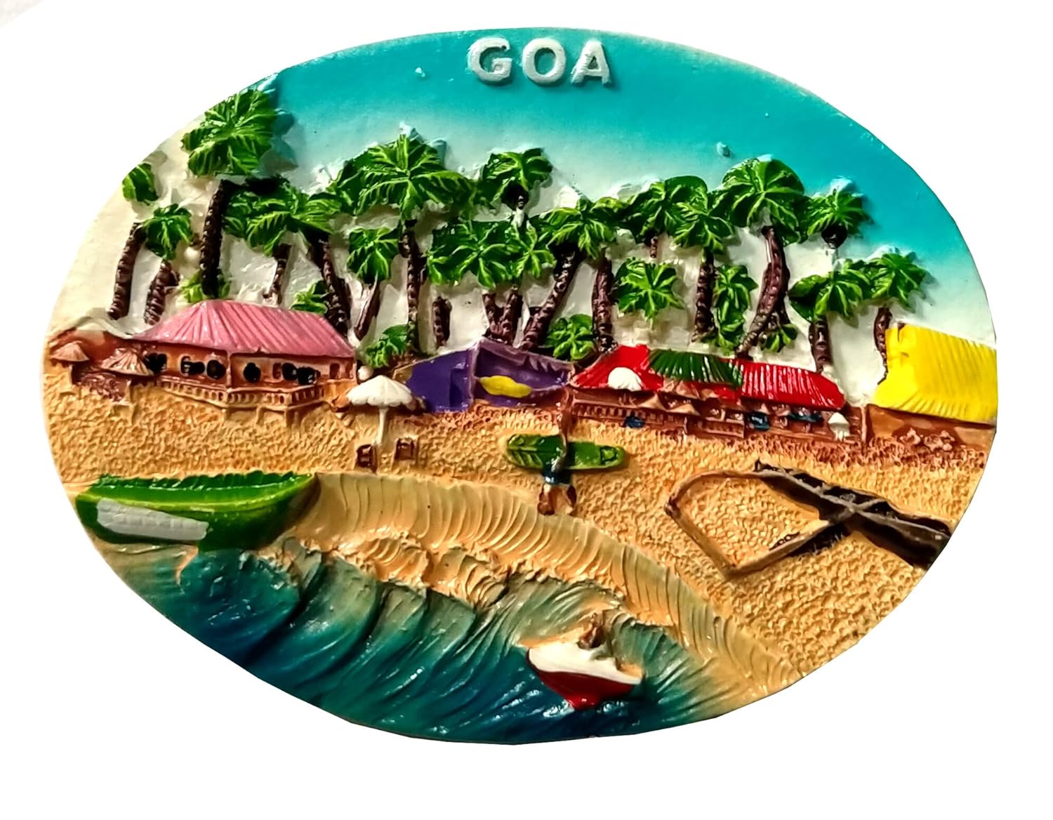 Buy SSL TRUST ME Plastic Poly Resin Fridge Magnet Beautiful Goa Home ...
