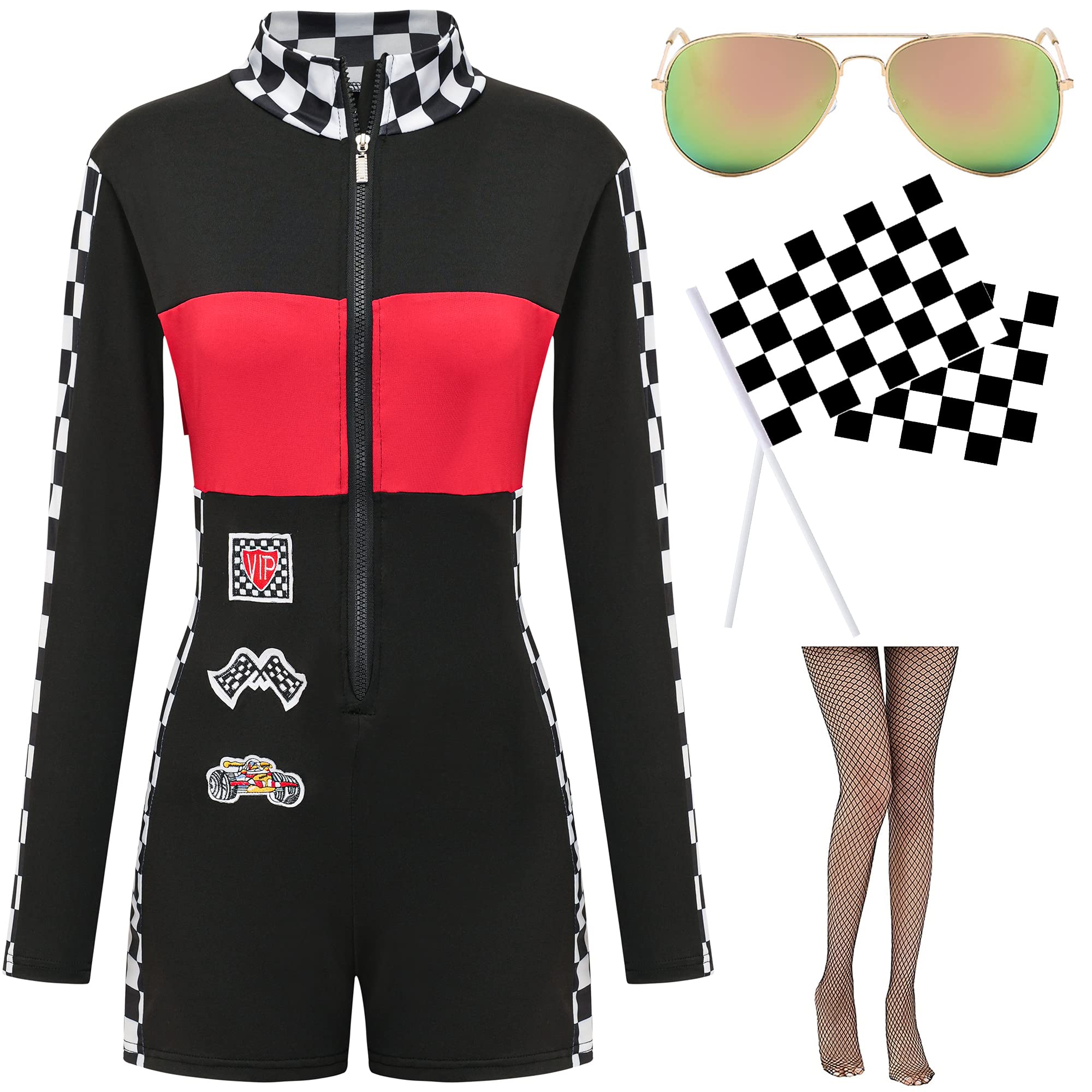 Buy EBYTOPHalloween Race Car Driver Costume Women - Sexy Jumper for ...