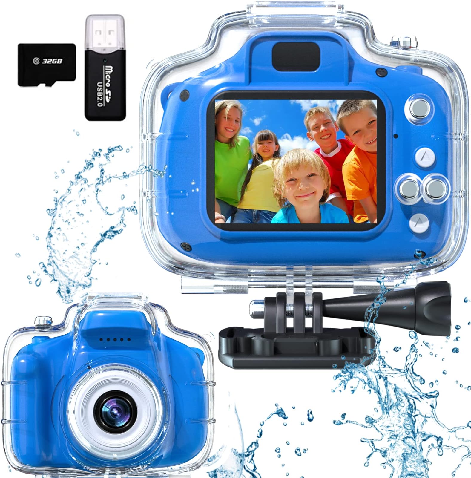Amazon.com : PROGRACE Kids Waterproof Camera for Boy Toys - Gifts for ...