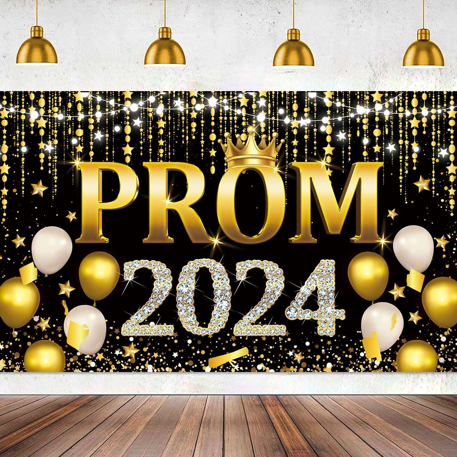 Amazon.com: Large 71" X 43" Prom Decorations 2024 Backdrop Prom ...