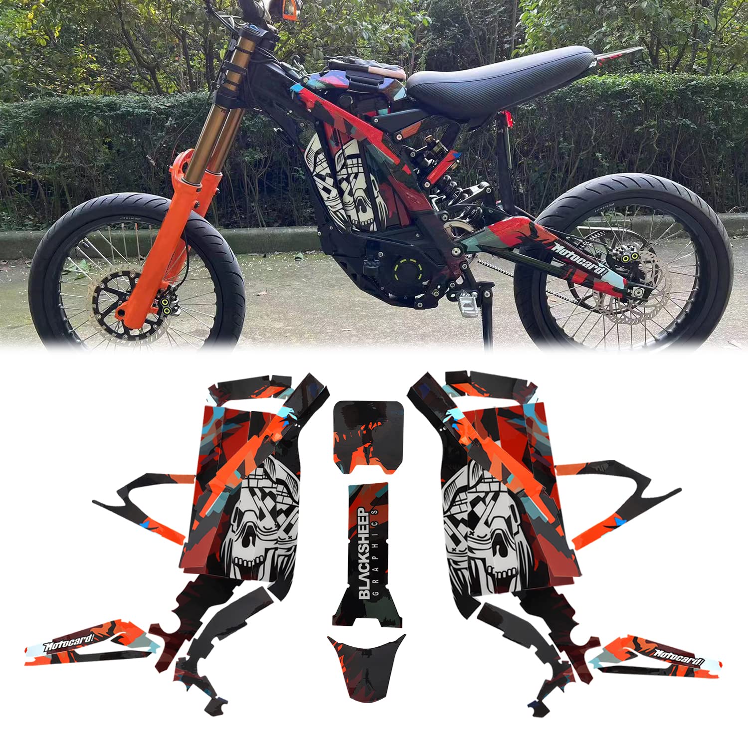 Buy JFG RACING Sur Ron Graphics Kit,Surron Decal Kit for Sur-Ron/Surron ...