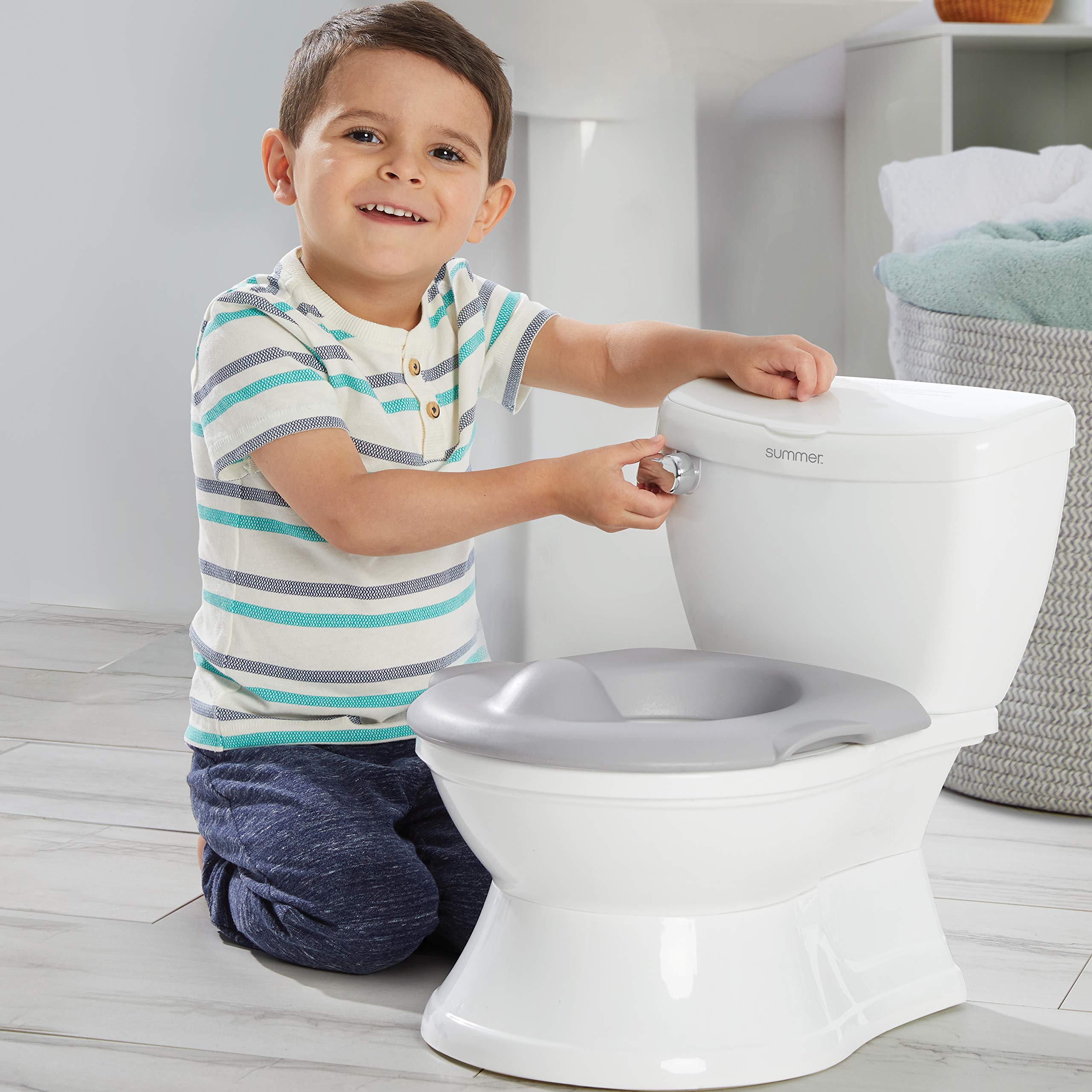 Summer My Size Potty Train and Transition, White – Realistic Potty ...