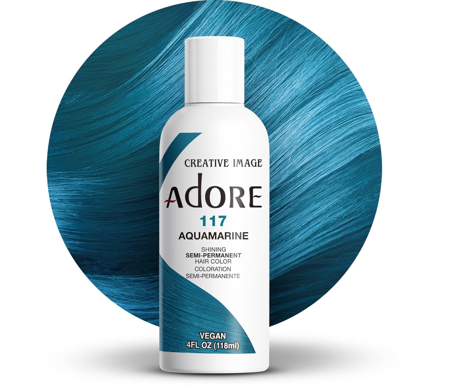 Amazon.com : Adore Semi Permanent Hair Color (117 Aquamarine) | Vegan ...