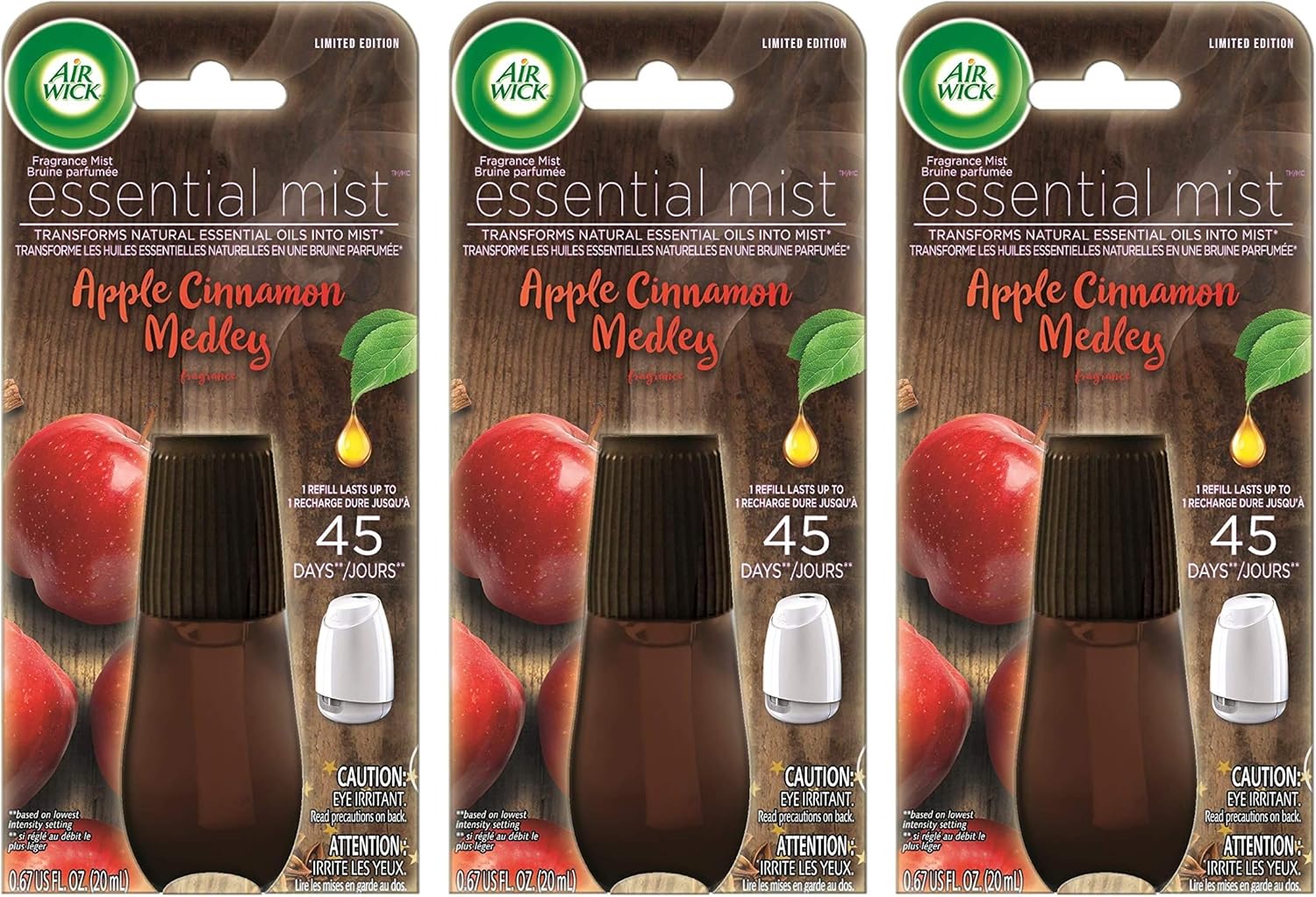 Amazon.com: Air Wick Essential Mist Air Freshener Refill - Apple ...