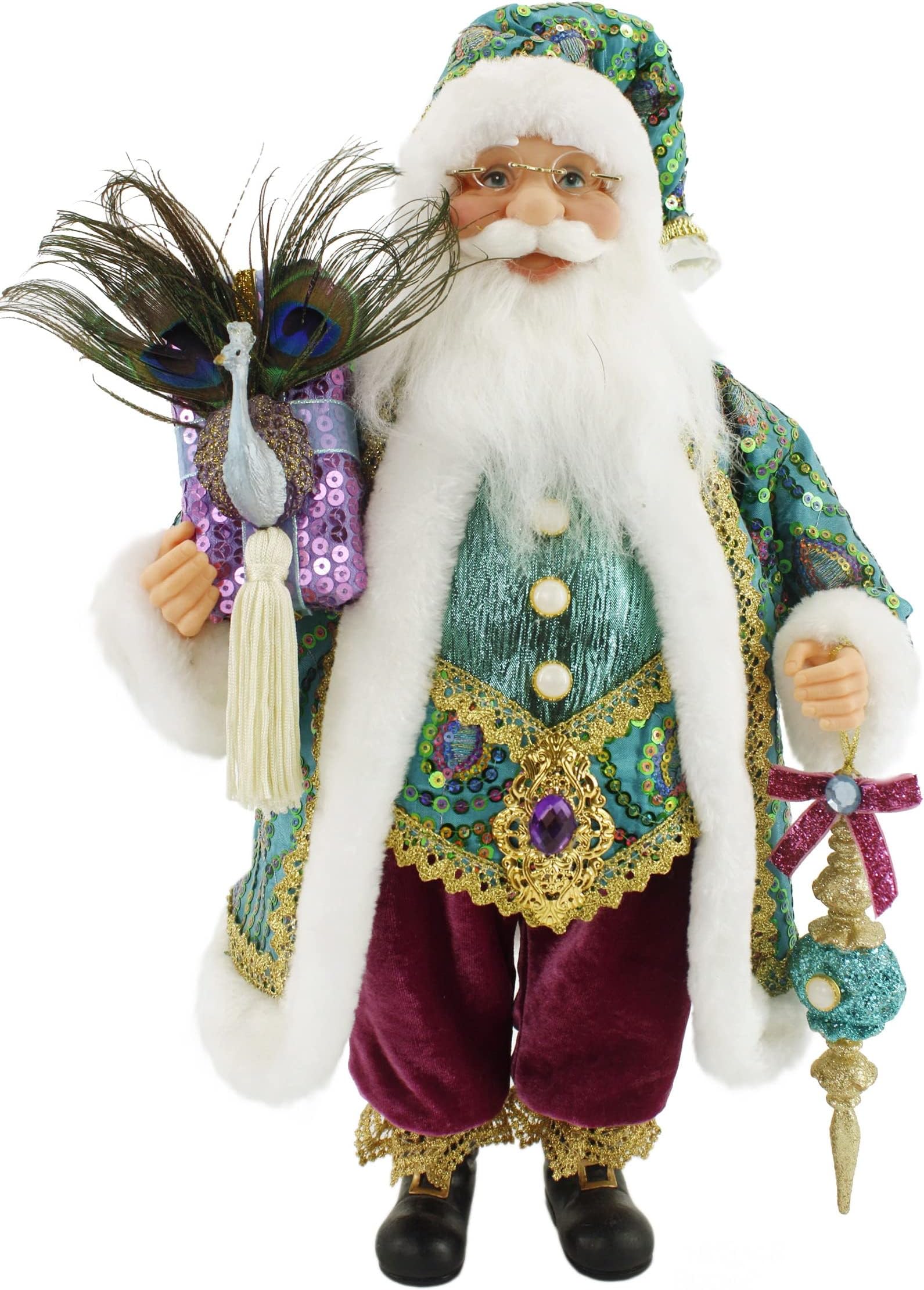 Amazon.com: Santa's Workshop 5625 Italian Santa Figurine, 12 ...