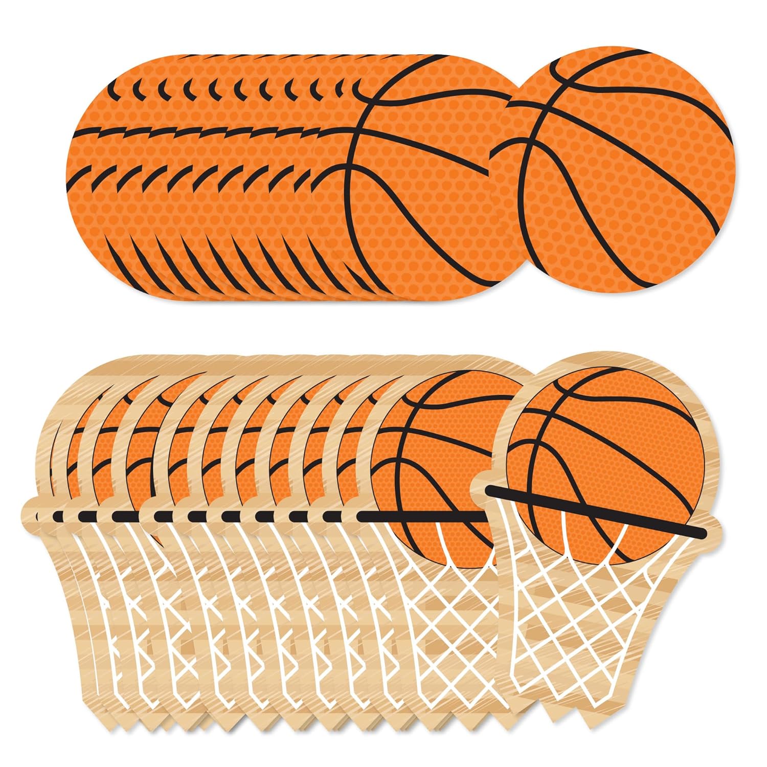 Amazon.com : Big Dot of Happiness Nothin' but Net - Basketball DIY ...