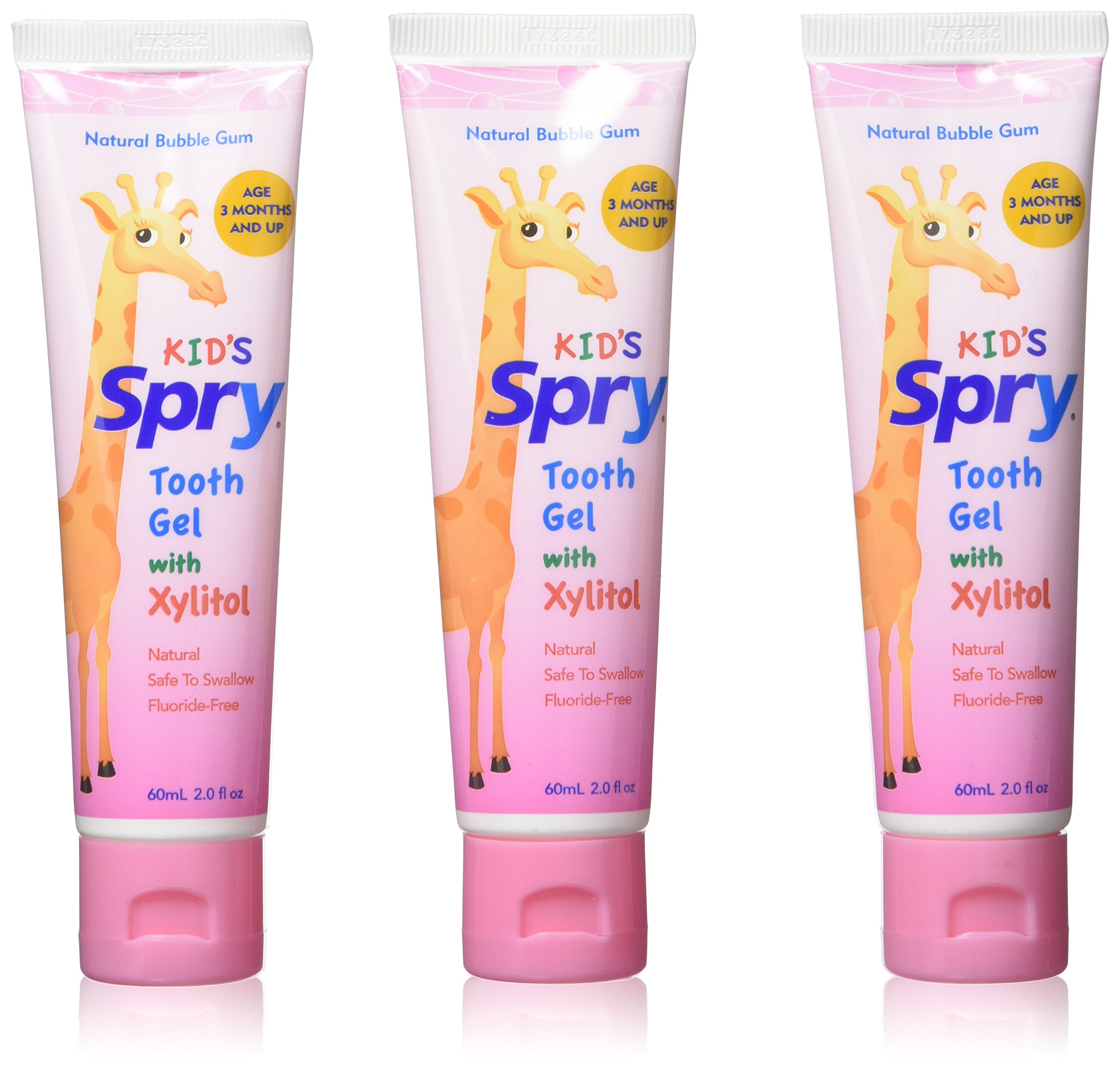 Amazon.com: Spry Xylitol Baby Toothpaste, Natural Toddler Toothpaste ...