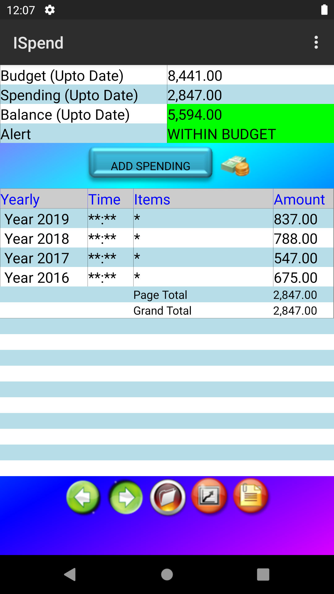 ISpend (Spending Monitor) - App on Amazon Appstore