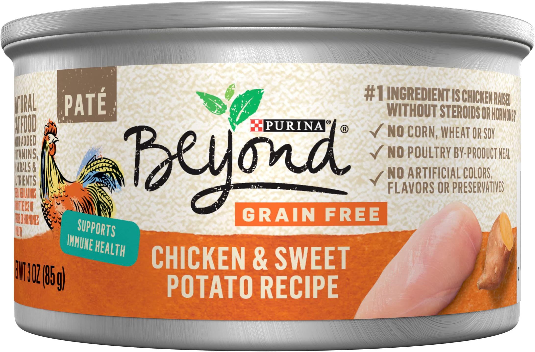 Amazon.com : Purina Beyond Organic Wet Cat Food Pate, Organic Chicken ...