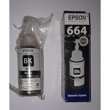 Epson 6641 Black Ink Bottle - 70 ml : Amazon.in: Computers & Accessories