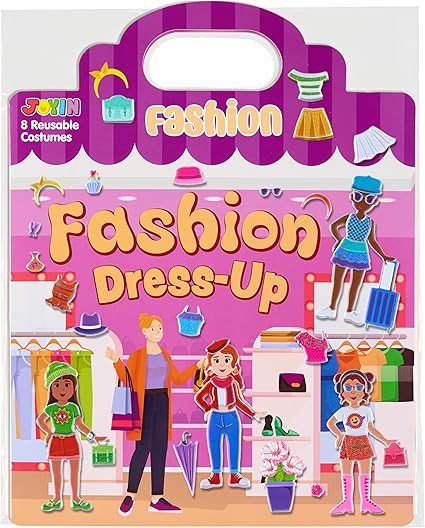 Amazon.com: JOYIN Fashion Dress-Up Reusable Sticker Book for Toddlers ...