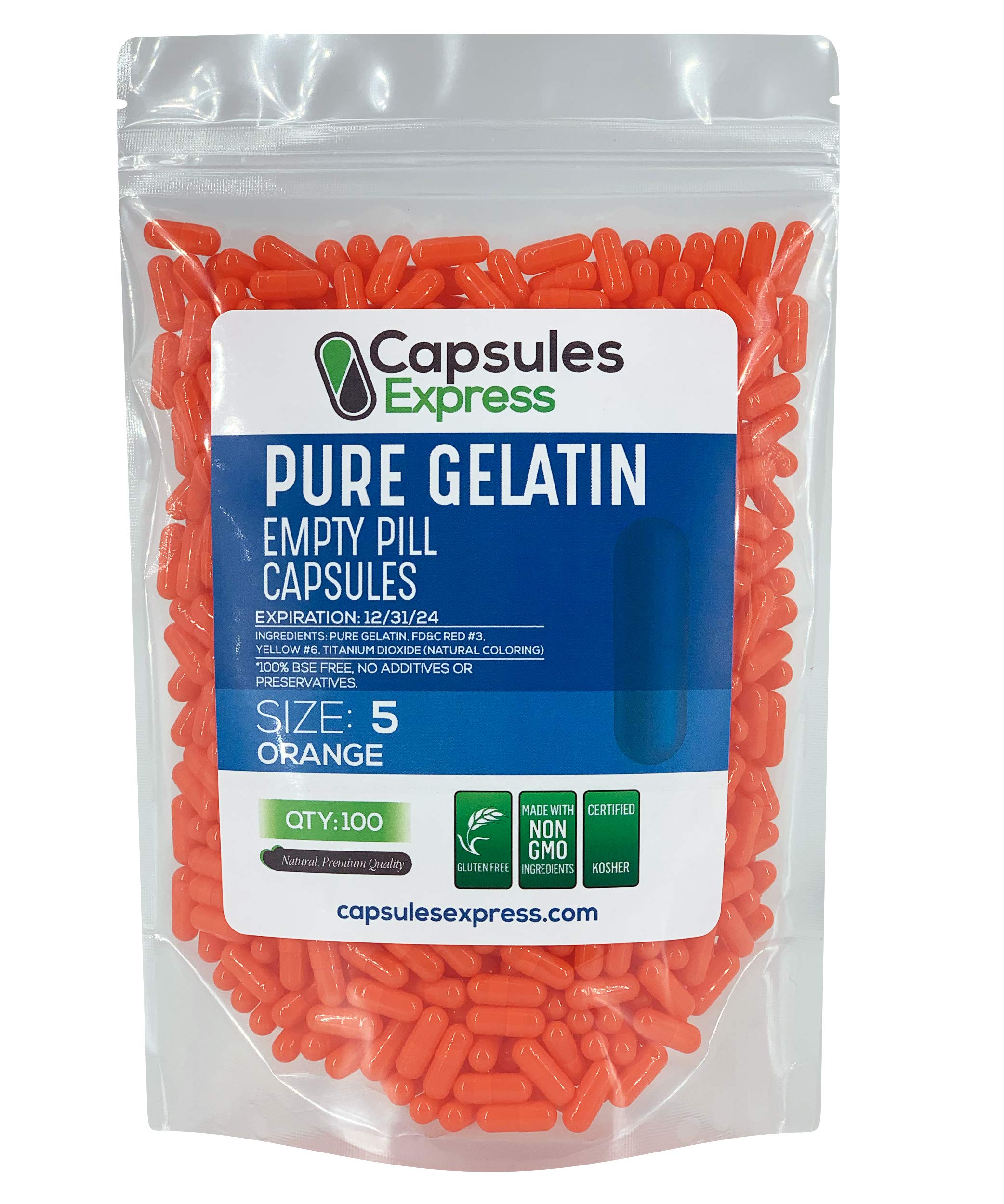 Buy XPRS Nutra Size 5 Empty s - Very Small Empty Gelatin s - s Express ...