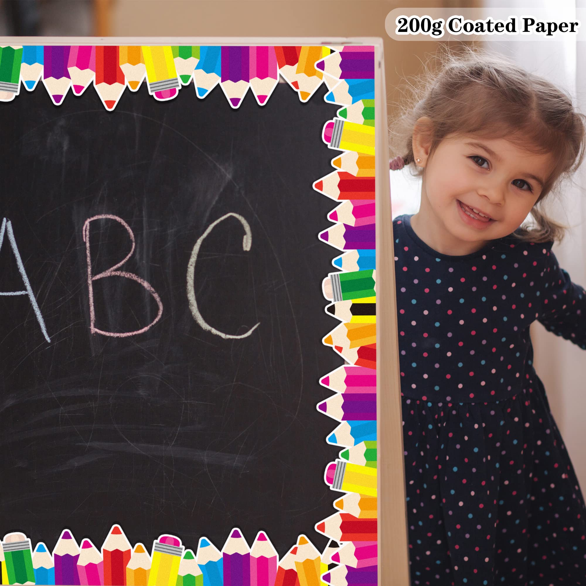 Snapklik.com : Durony 32.8 Feet Pencil Bulletin Board Border