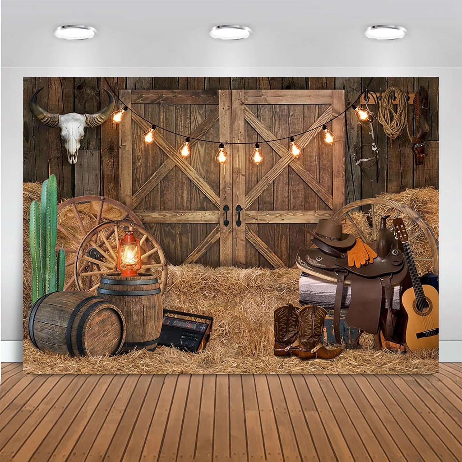 Amazon.com : Mocsicka Western Cowboy Backdrop Western Rodeo Party ...