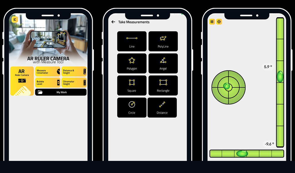 PRO AR Ruler Camera Measure, Augmented Reality And AI Tools, Clinometer ...