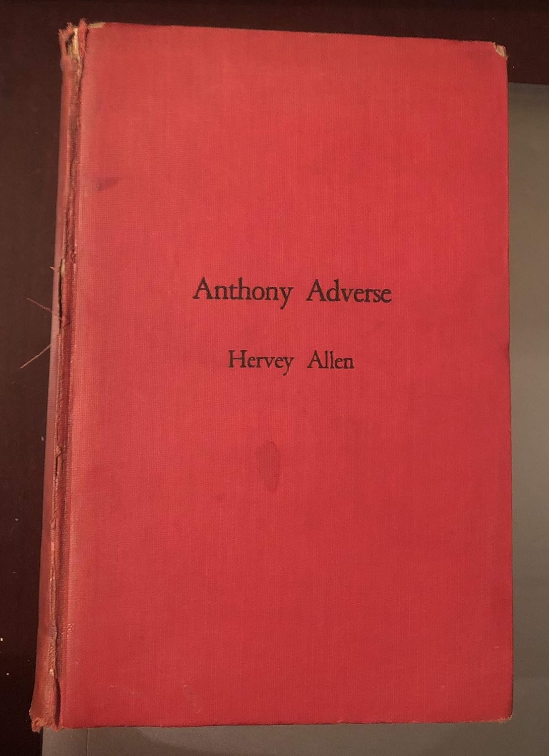Anthony Adverse by Hervey Allen with illustrations by Allan McNab ...