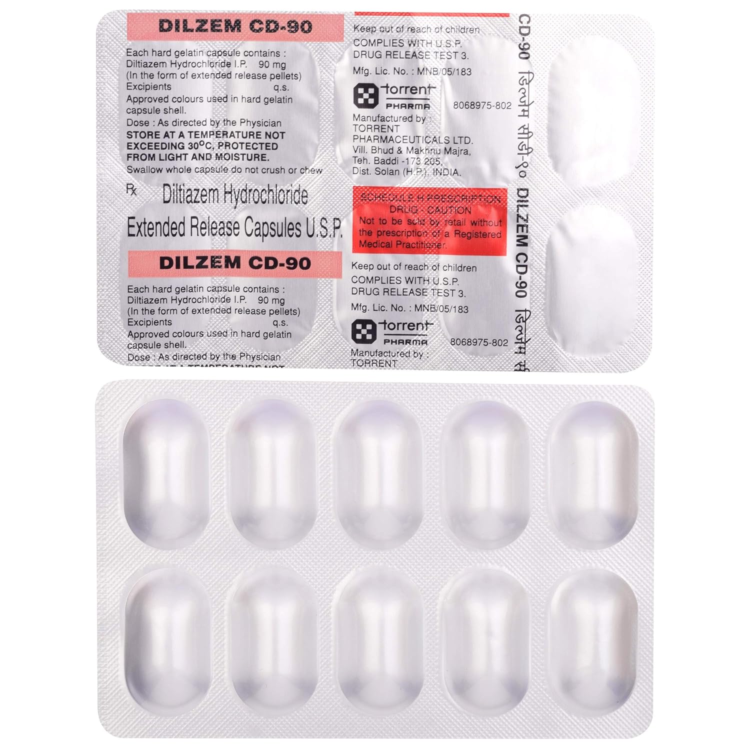 Dilzem CD-90 - Strip of 10 Capsules : Amazon.in: Fashion