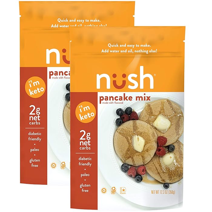 Buy Low Carb Pancake Mix by Nush Foods - (2-Pack) - Original - Made ...