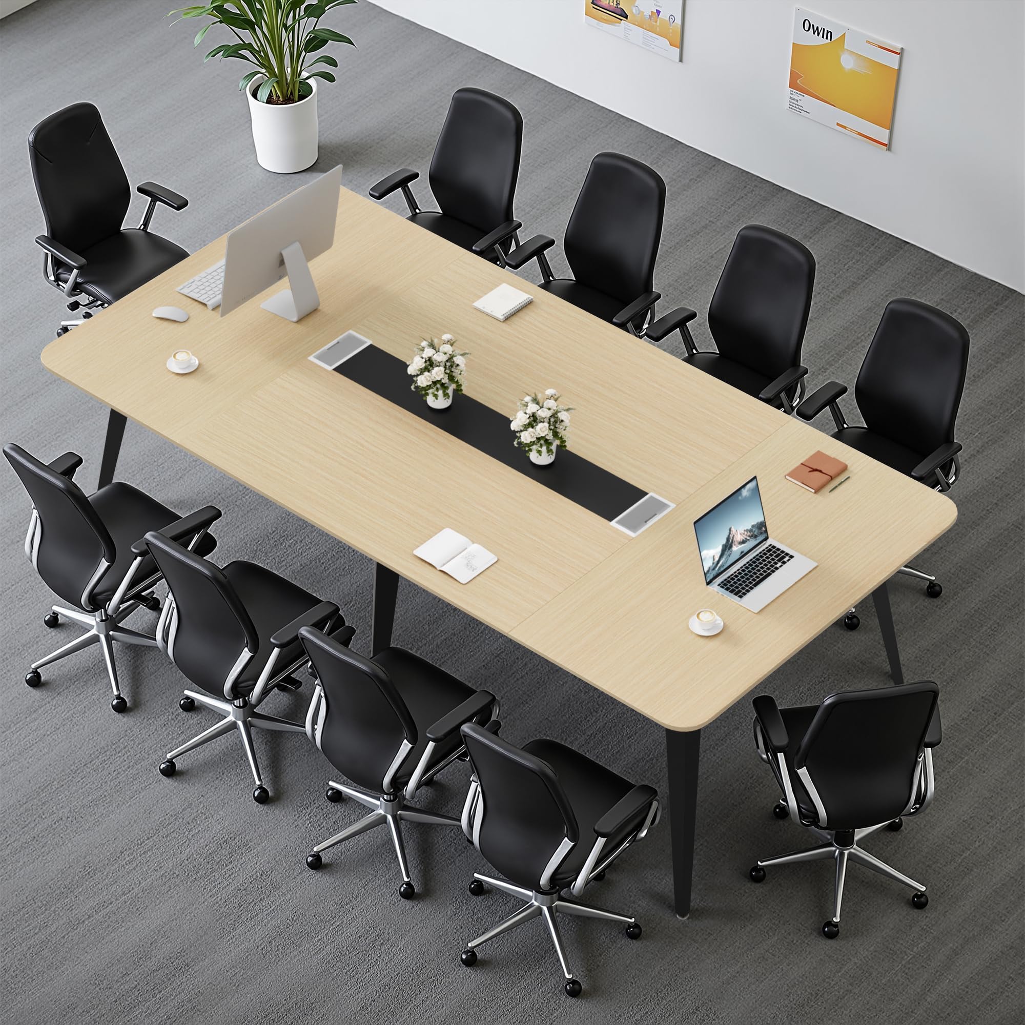Amazon.com: LITTLE TREE 6FT Conference Table, 70.8’’L X 31.5’’W Meeting ...