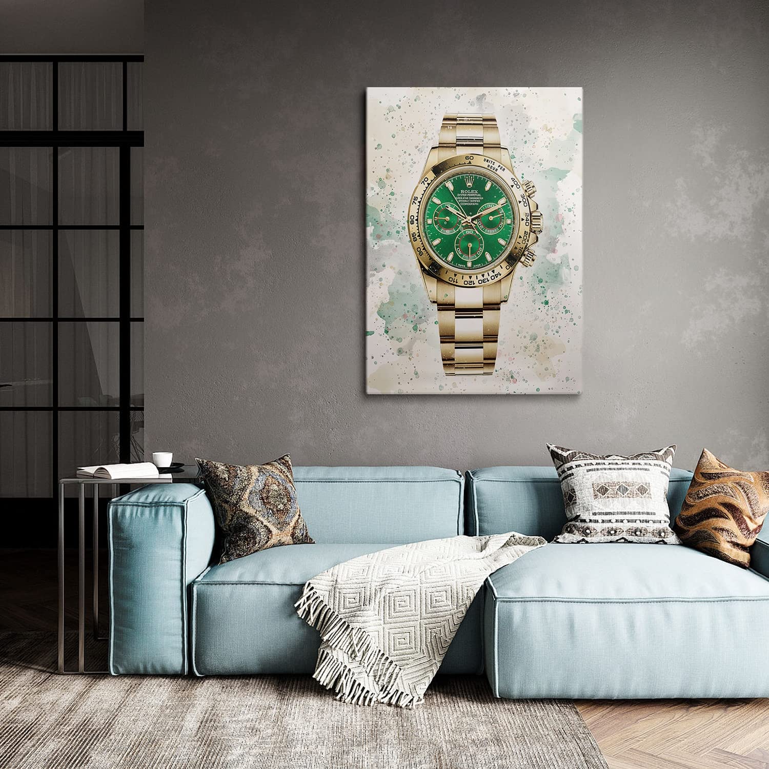 Fchen art Gold Watch Banksy Graffiti Street Art Colorful Watch Painting ...