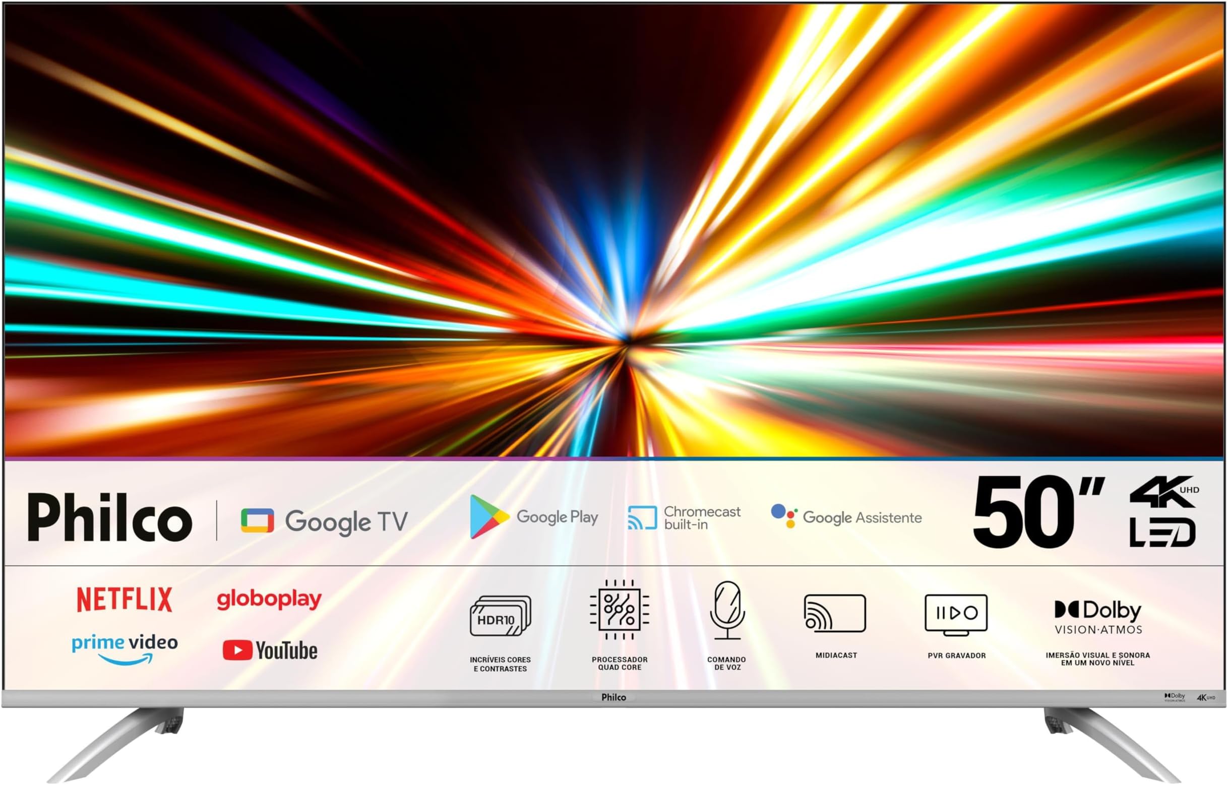 Smart TV 50" Aoc Roku 4K Série 6125-50U6125/78G | Amazon.com.br